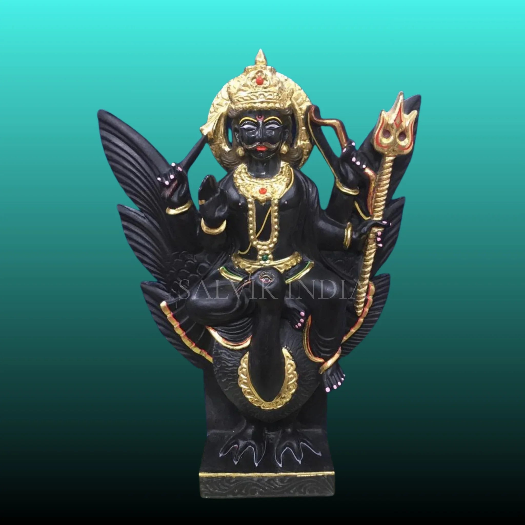 Black Marble Shani Dev Murti | Handcrafted Shani Dev Marble Idols ...