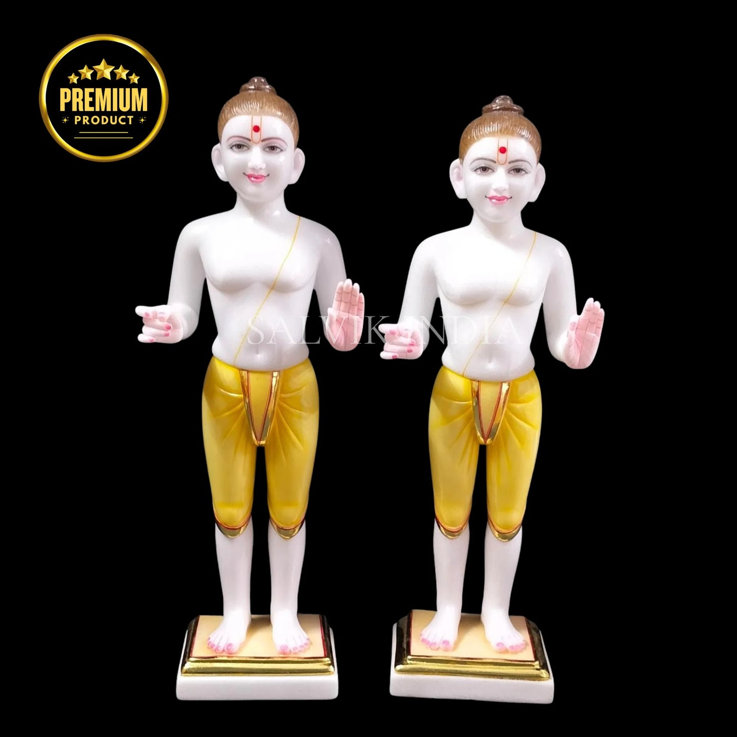 Marble Swaminarayan Statue – Premium White Marble Murti | Salvik India ...